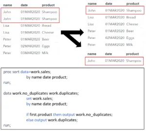 3 Easy Ways to Find & Remove Duplicates in SAS - SAS Example Code