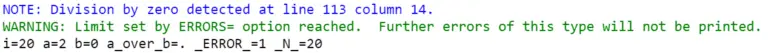 How to Avoid Division by Zero in SAS - SAS Example Code