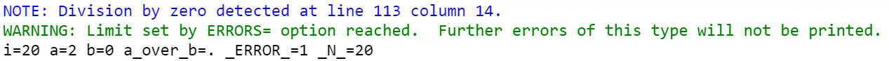 How To Avoid Division By Zero In Sas Sas Example Code