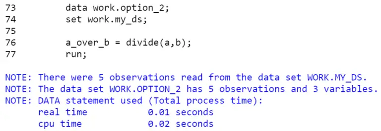 How to Avoid Division by Zero in SAS - SAS Example Code