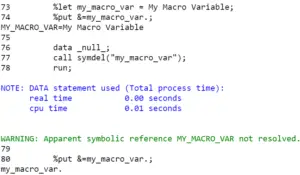 How to Delete User-Defined Macro Variables in SAS - SAS Example Code