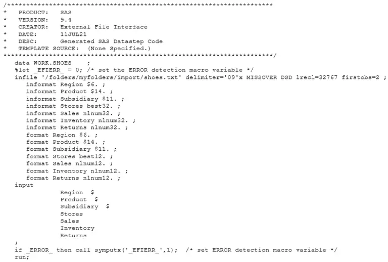 2 Ways to Import a Text File into SAS (Examples!) - SAS Example Code