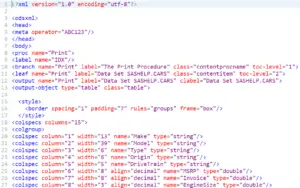 How to Easily Create an XML File in SAS - SAS Example Code
