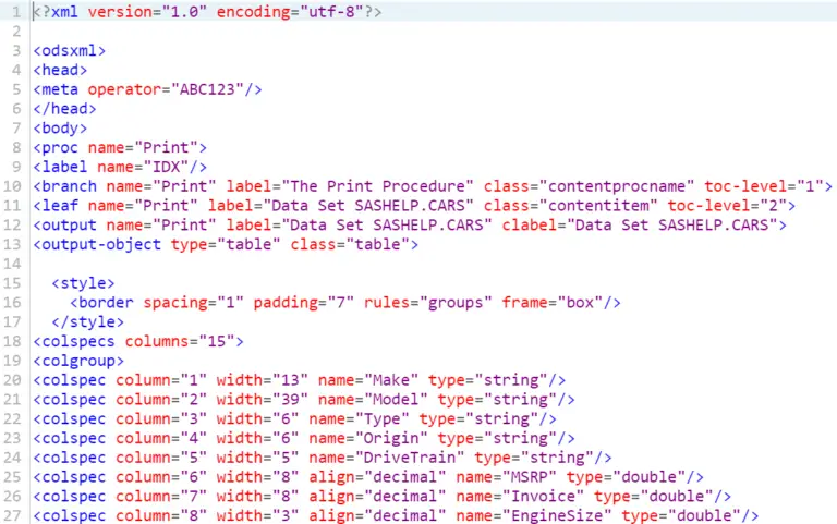 How To Easily Create An Xml File In Sas Sas Example Code